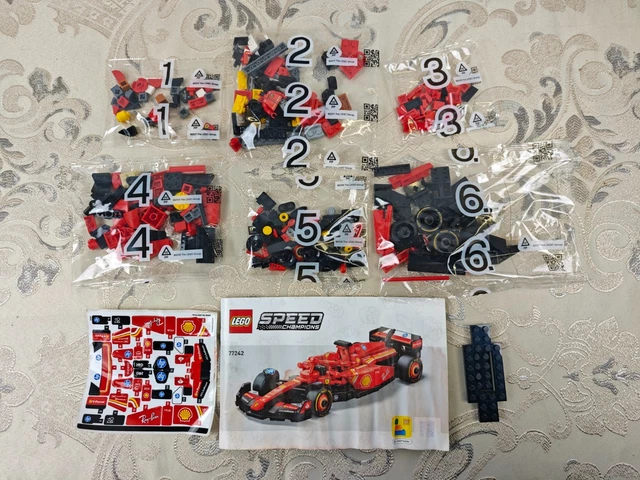 LEGO SPEED CHAMPIONS Ferrari SF-24 F1 Race Car Toy with a Collectible ...