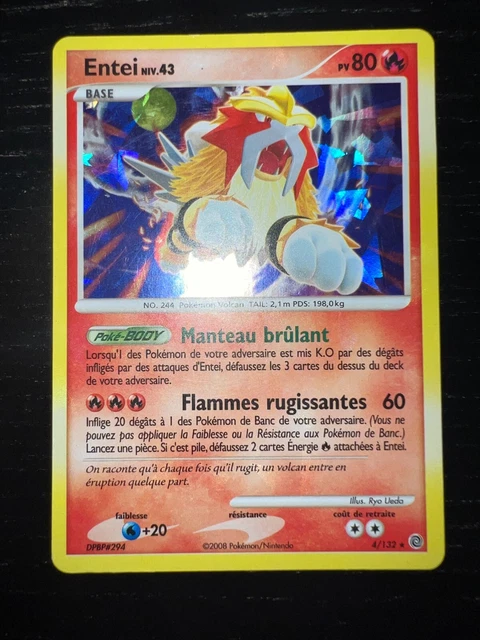 CARTE POKÉMON FR Entei niv.43 4/132 EUR 8,00 - PicClick FR