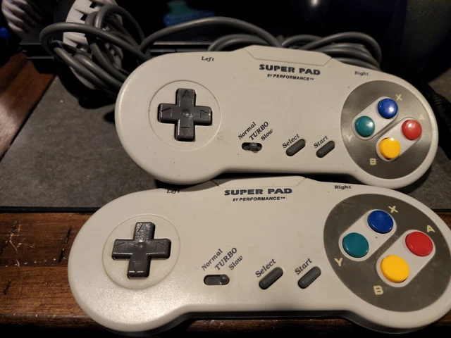 SUPER NINTENDO SNES Super Pad Controller by Performance Lot of 2 $19.40 ...