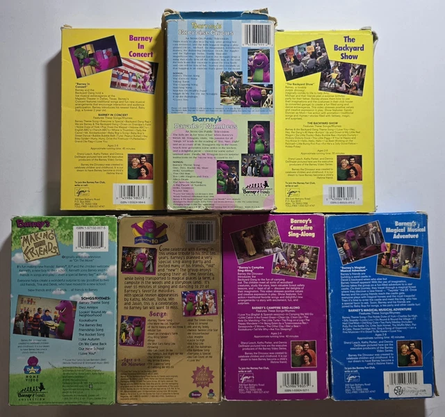 BARNEY VHS LOT (8 Tapes) £37.76 - PicClick UK