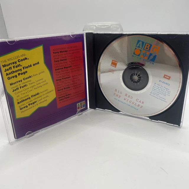 THE WIGGLES BIG Red Car CD 1995 Original Cast Members ABC For Kids Free ...