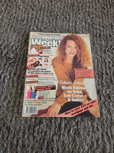 WOMEN'S WEEKLY MAGAZINE September 1990-Nicole Kidman-Magda £12.40 ...