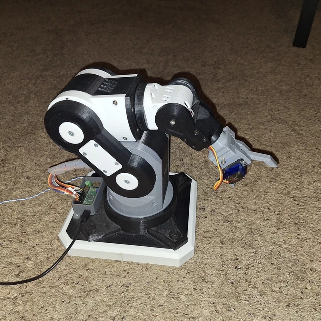 3D PRINTED ARDUINO Pololu Robot Arm with Servo Motors for DIY READ ...