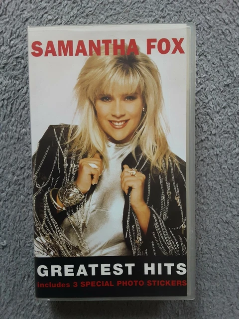 SAMANTHA FOX - Greatest Hits - Vhs - with all 3 special photo stickers ...