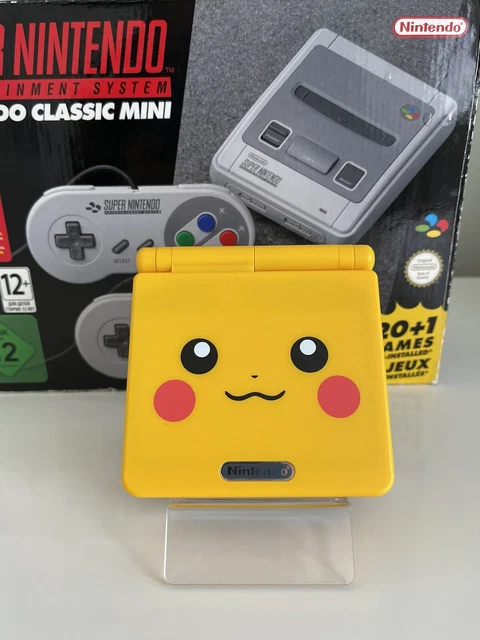 GAMEBOY ADVANCE SP Pikachu con schermo IPS V5 2023 + mod batteria 950 ...