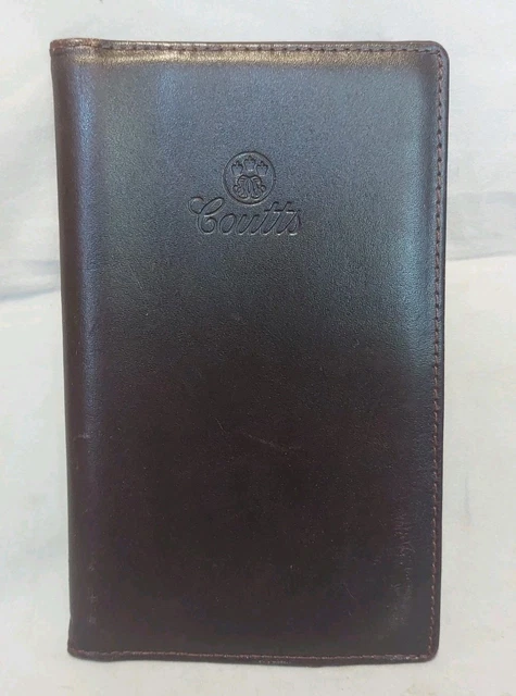 VINTAGE COUTTS BANK Leather Cheque Book and Card Holder £12.99 ...