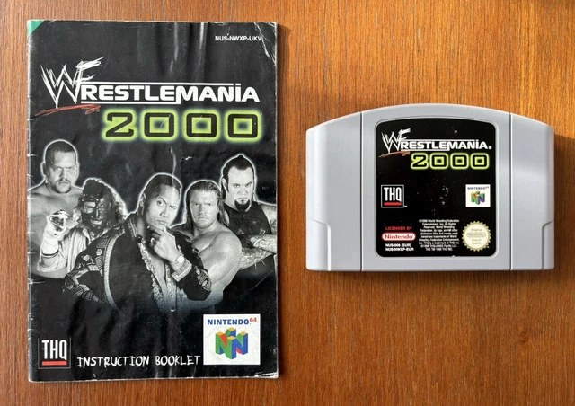 WWE WRESTLEMANIA 2000 Nintendo 64 N64 Cart & Manual Only Good £15.95 ...