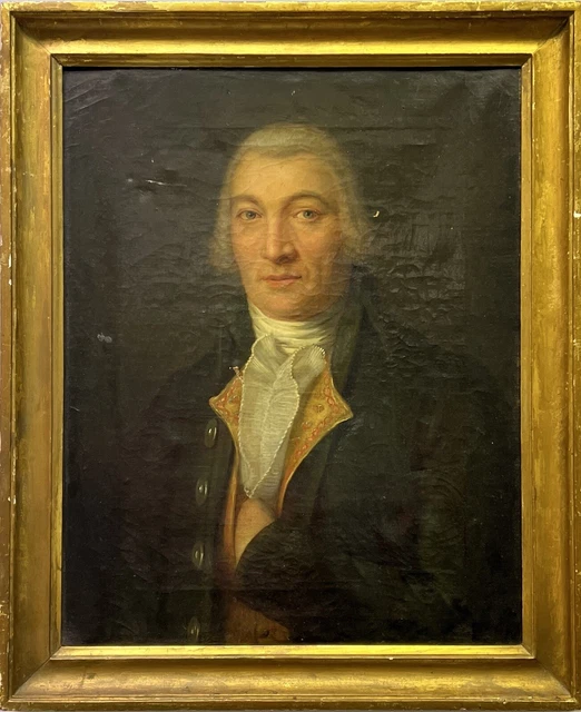 18TH CENTURY ANTIQUE OIL PAINTING ON CANVAS PORTRAIT NAVAL OFFICER ... 18TH CENTURY ANTIQUE OIL PAINTING ON CANVAS PORTRAIT NAVAL OFFICER ...
