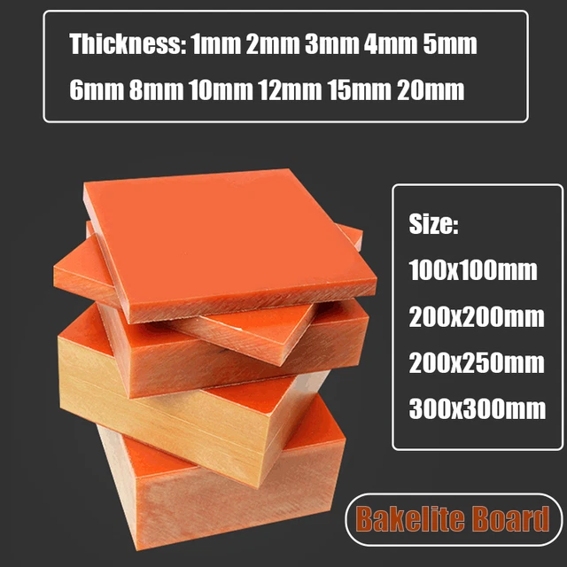 Bakelite Insulation Sheet 2u201320mm U2013 Orange & Black Phenolic ...