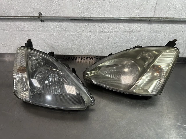 HONDA CIVIC TYPE R Ep3 Pre Facelift Headlights Mk7 2001-2003 Type S ...
