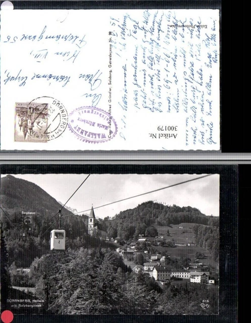 300179,DÜRRNBERG TOTALE KIRCHE b. Hallein Salzbergbahn Seilbahn pub Cosy 616 EUR 3,00 - PicClick DE