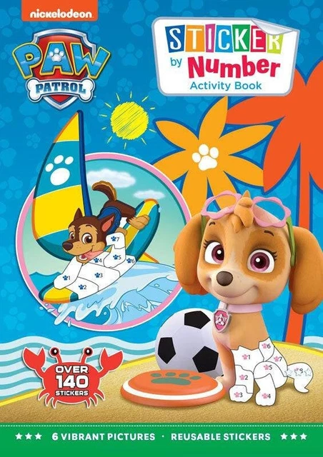 PAW PATROL SKYE Sticker By Number Activity Book £3.95 - PicClick UK