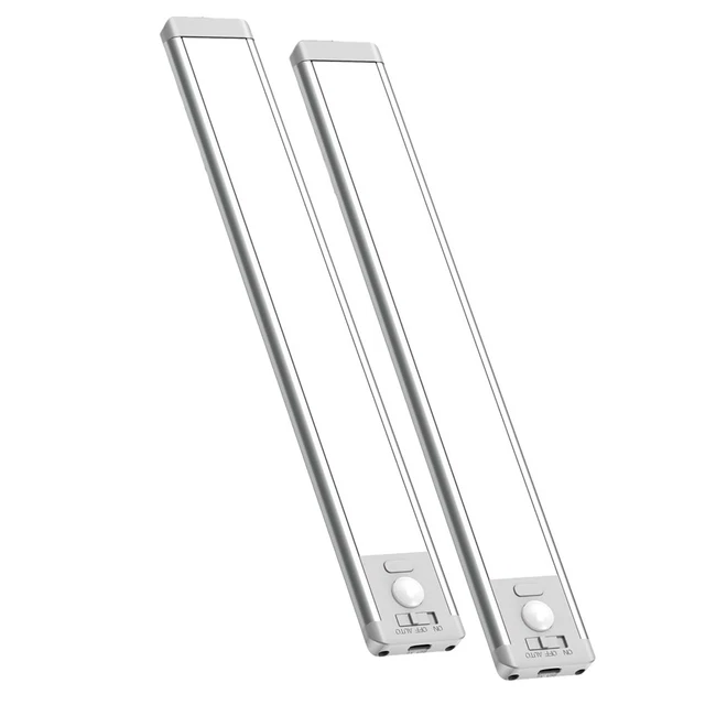 UNDER CABINET LIGHTS, 64 LED Rechargeable Battery Motion Sensor ...