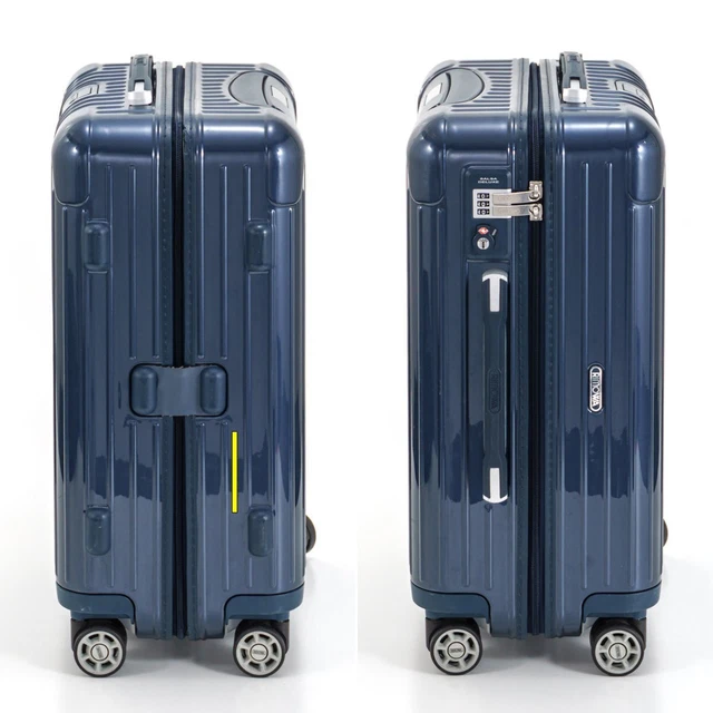 RIMOWA SALSA DELUXE 37L Cabin Spinner TSA Carry On Blue Polycarbonate ...