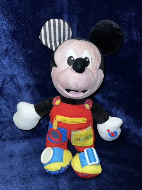 DISNEY BABY MICKEY Mouse Sensory Interactive Learn Abilities Soft Plush ...