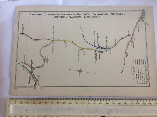 ROUNDWOOD KILNHURST BRAITHWELL Dinnington Brancliffe Shireoaks Railway ...