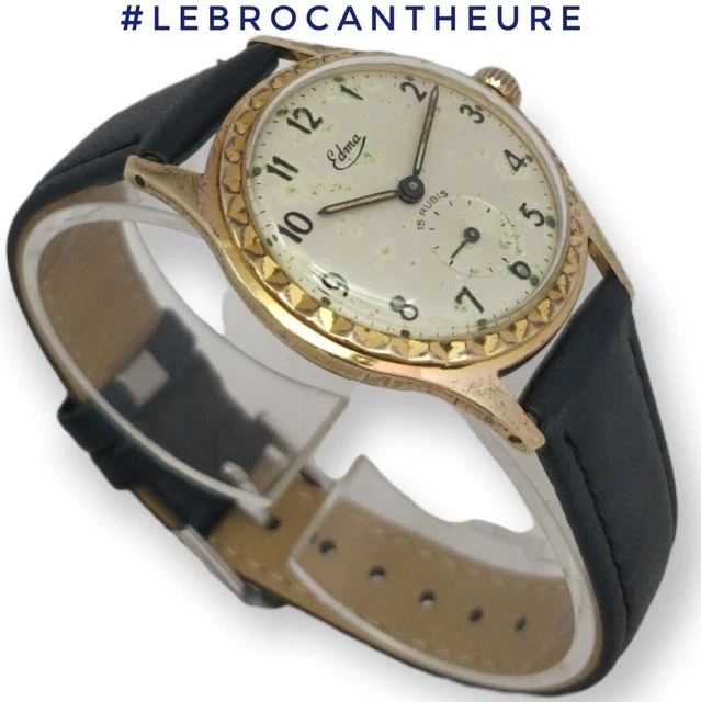 EDMA 32.5MM 1960S Cal mécanique FE 233 60 LEBROCANTHEURE MONTRE VINTAGE ...