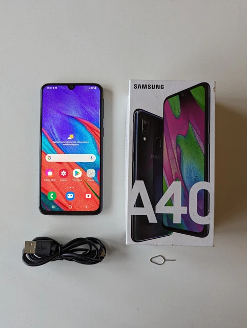 SAMSUNG GALAXY A40 - 64Go - Black (Désimlocké) (Double SIM) 4G - SM ...