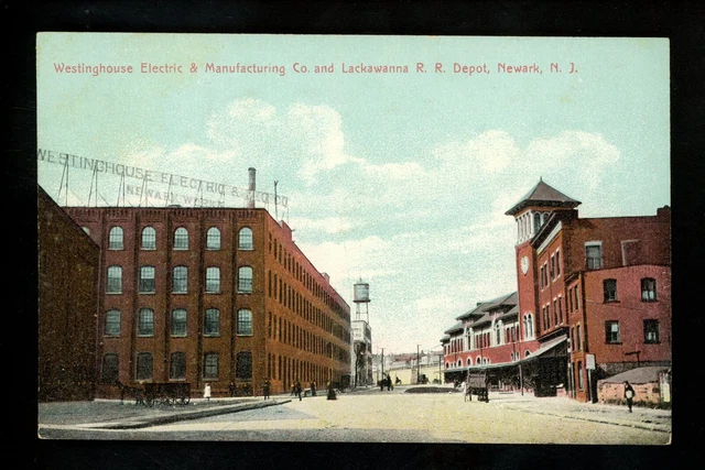 NEW JERSEY NJ postcard Newark, Westinghouse Electric Mfg Co Lackawanna ...