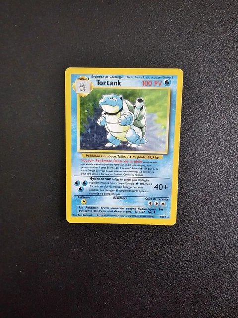 CARTE POKÉMON TORTANK 2/102 Holo Set de Base Edition 2 Wizards FR EUR ...