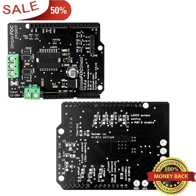 SIMPLEFOC SHIELD V2.0.4 FOC BLDC Motor Controller Board L6234 for ...