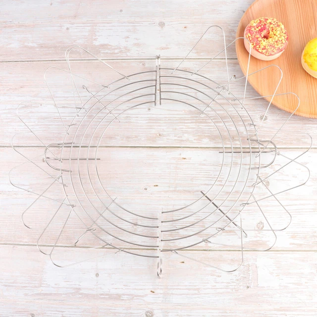 FRIED FOOD RACK Barbecue Draining Rack Pot Steamer Frying Tray Fryer ...