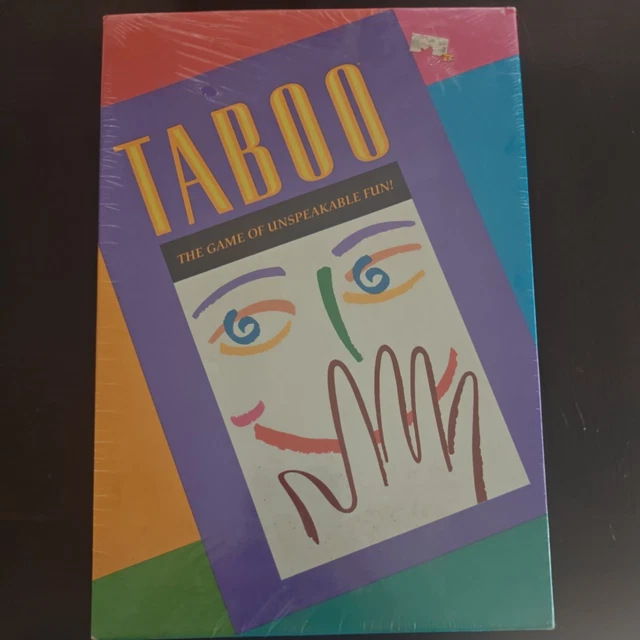 VINTAGE TABOO BOARD Game 1989 Milton Bradley Unspeakable Fun (Sealed ...