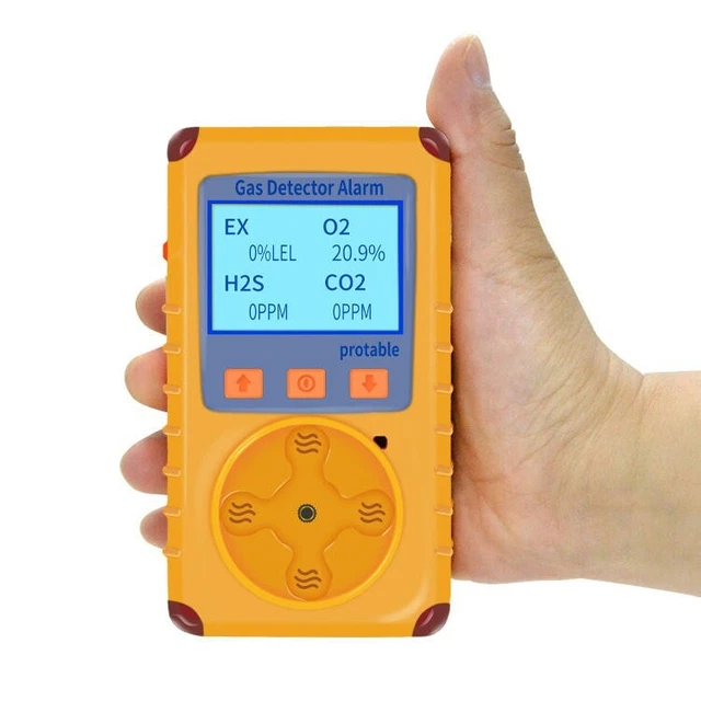 PORTABLE EX O2 Gas Detector Alarm Analyzer Tester For Combustible Gas ...