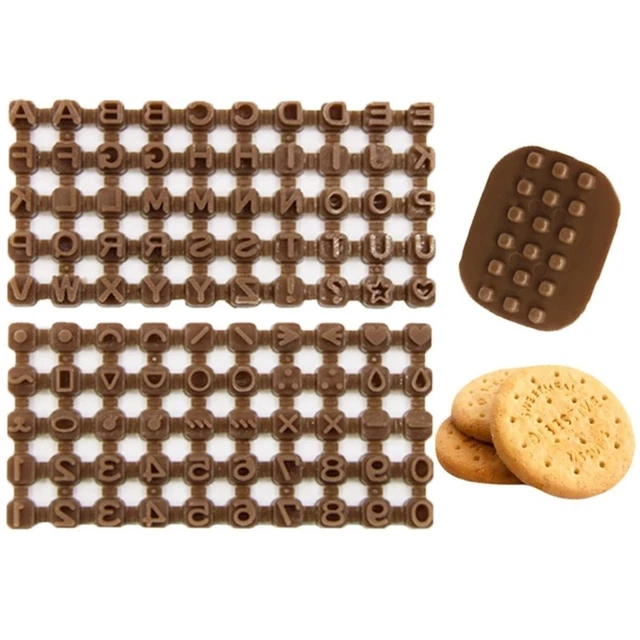 PLASTIC LETTER NUMBER Symbols Cookie Press Molds For Personalised ...