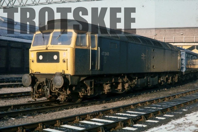 35MM SLIDE BR British Railway Diesel Loco Class 47 47248 Longsight 1979 Original £3.99 - PicClick UK