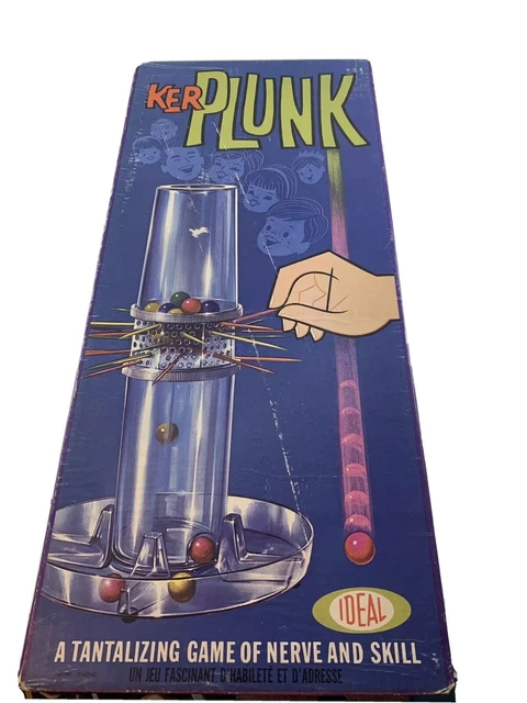 VINTAGE KER-PLUNK GAME Ideal Toys Original Box 1967 KerPlunk 50+ Orig ...