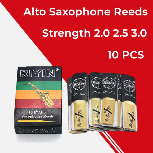 10 PI CES EB Alto Sax Anches Force 2 2.5 3 Saxophone Reed Instrument ...