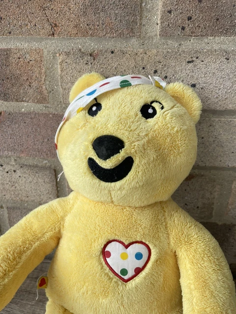 BUILD-A-BEAR PUDSEY BEAR BBC Children In Need Plush Soft Toy Eye Patch ...
