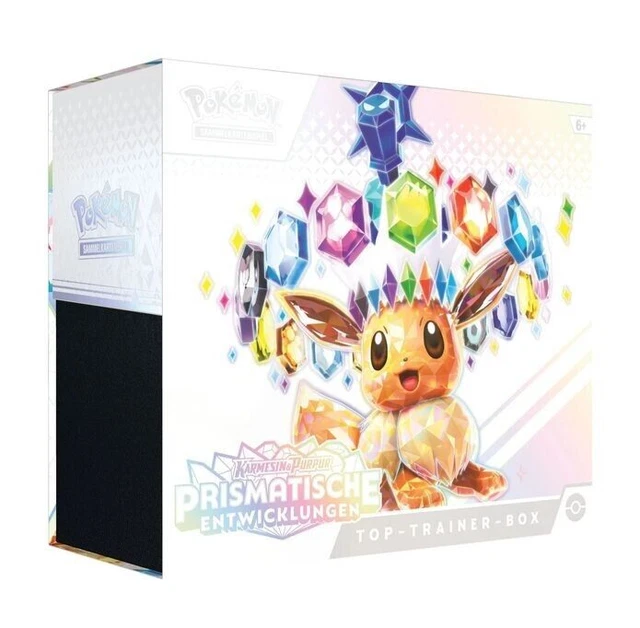 POKÉMON PRISMATISCHE ENTWICKLUNGEN TTB Top Trainer Box | 9 Booster | Deutsch EUR 89,95 - PicClick DE