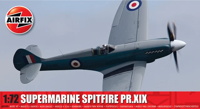 SUPERMARINE SPITFIRE PR.XIX 1:72 Plastique Model Kit Airfix EUR 26,48 - PicClick FR