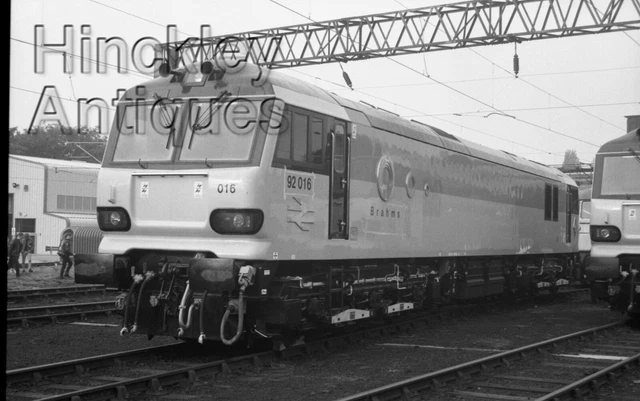 35MM NEGATIVE BR British Rail Electric Loco Train Class 92 92016 at ...
