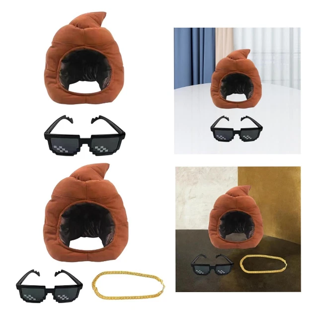 COSPLAY POOP HAT Novelty Photo Prop Plush Poop Shaped Hat for Carnival ...