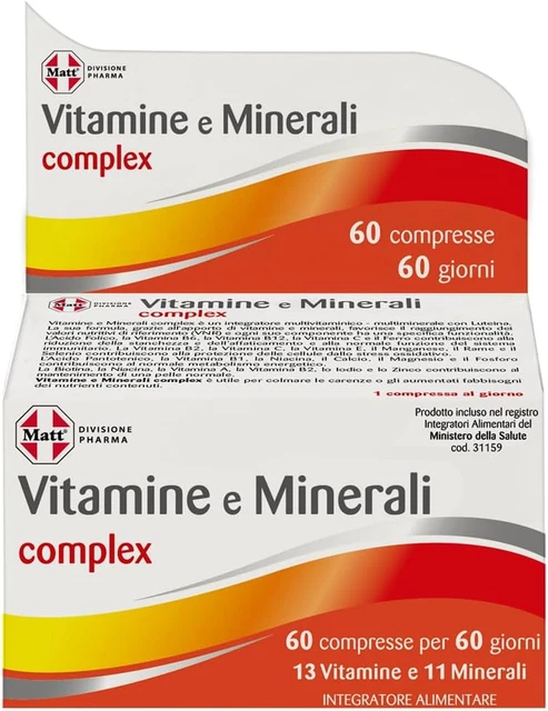 DIVISIONE PHARMA INTEGRATORE Multivitaminico E Multiminerale, 60 ...