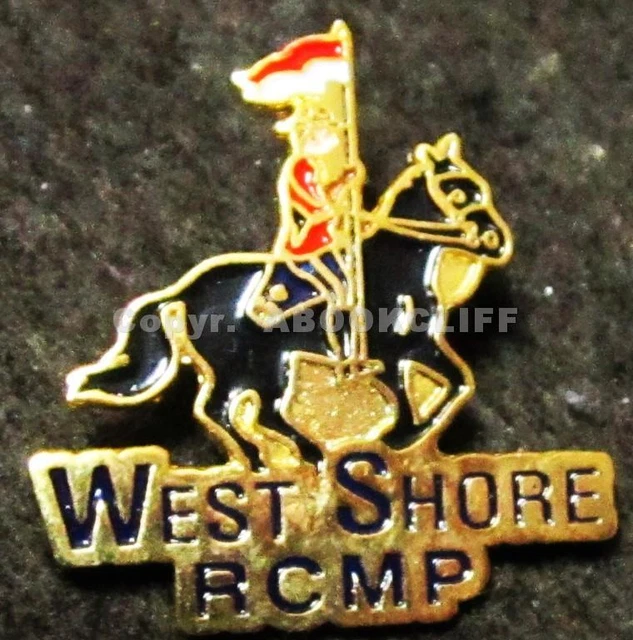 RCMP WEST SHORE B.C. Royal Canadian Mounted Police Pin $3.50 - PicClick CA