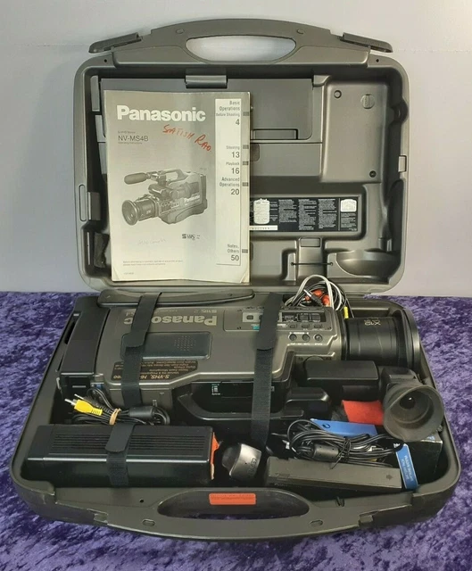 PANASONIC S-VHS MOVIE Camera NV-MS4 with Case £35.56 - PicClick UK