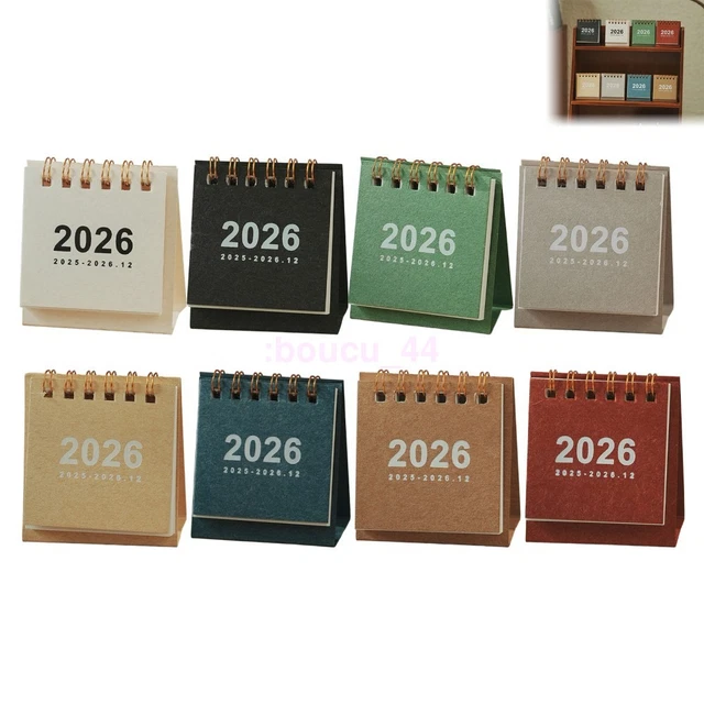 HOT PORTABLE DESK Calendar Mini Pocket Calendars 2026 Calendar Desktop ...