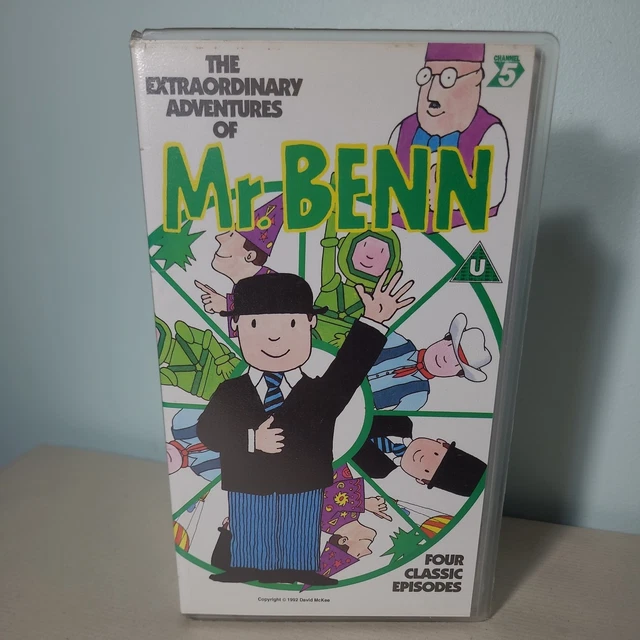 THE EXTRAORDINARY ADVENTURES Of Mr Benn, VHS Video, Retro Channel 5 £3. ...