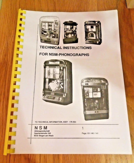 NSM ES4/ES5 CD jukebox manual. Emerald Ice, Old fashion Wizard ...