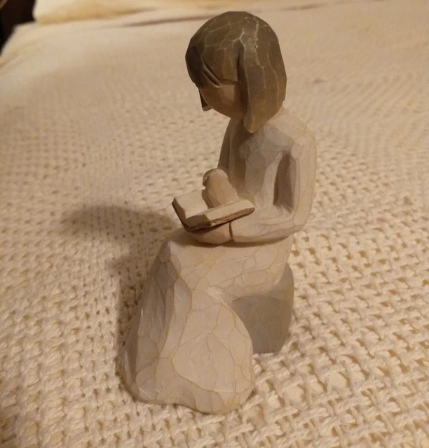 SAGGEZZA& SUSAN LORDI statuetta ragazza che legge salice albero ...