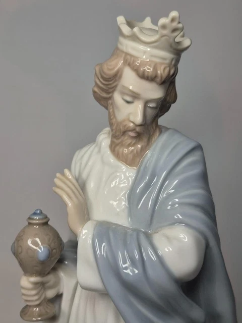 NAO BY LLADRO KING GASPAR #0412 Nativity Wise Men Figurine 11.4" 29cm ...