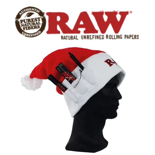 NEW! RAW SANTA Hat w/ Built-In Accessory Pockets Official RAW Papers ...