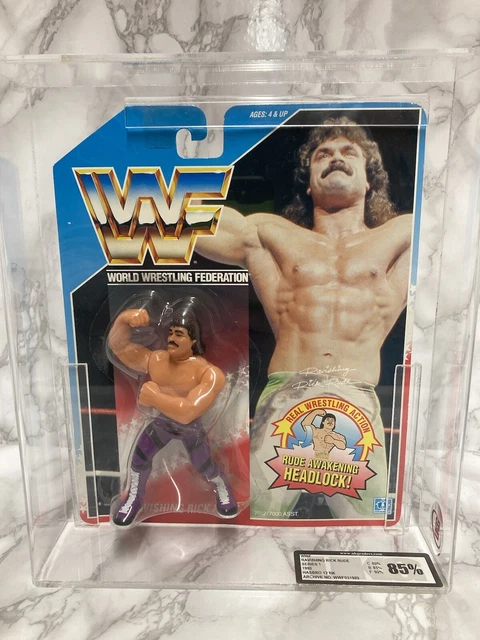 WWF HASBRO RAVISHING Rick Rude S1 UKG85 Rare Series 1 Grail Moc £950.00 ...