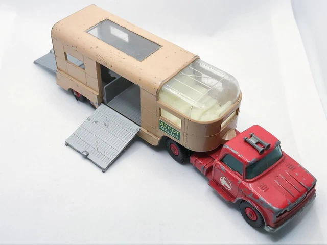 MATCHBOX KING SIZE K18 Dodge Tractor Articulated Horse Van Trailer ...
