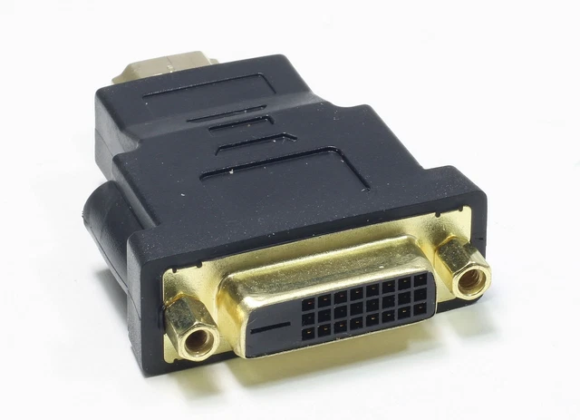 ADAPTATEUR DVI DVI-D Douille Dual Link 24+1 Pin À HDMI Fiche ...