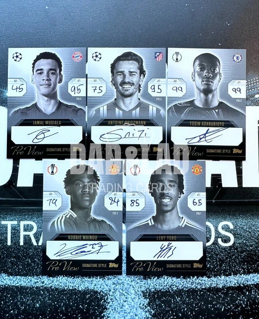 MATCH ATTAX EXTRA 24/25 - Pro-View Signature Style - FULL SET - ALL 5 £ ...